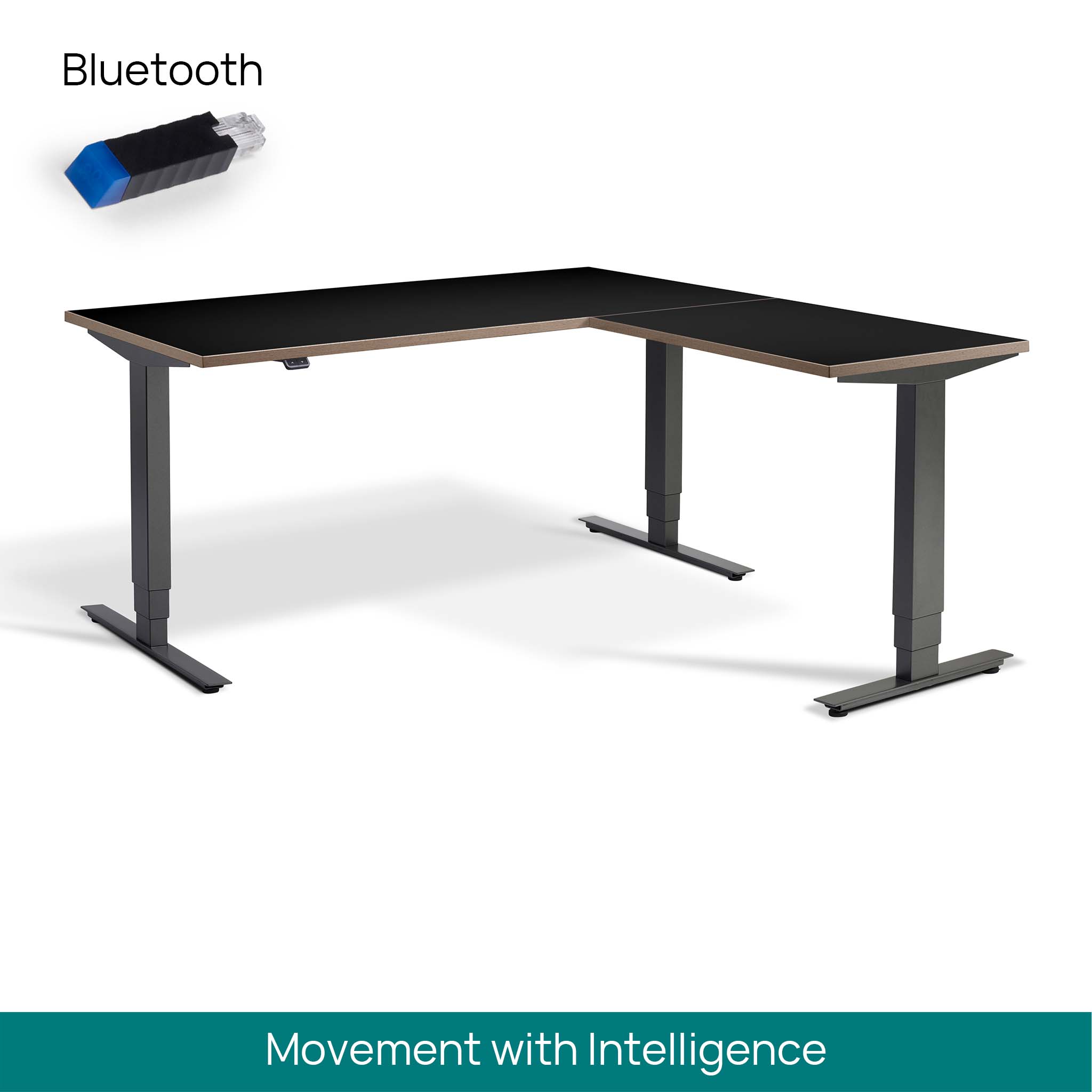 Atlas Standing Corner Desk | Bluetooth – Ergo Desks