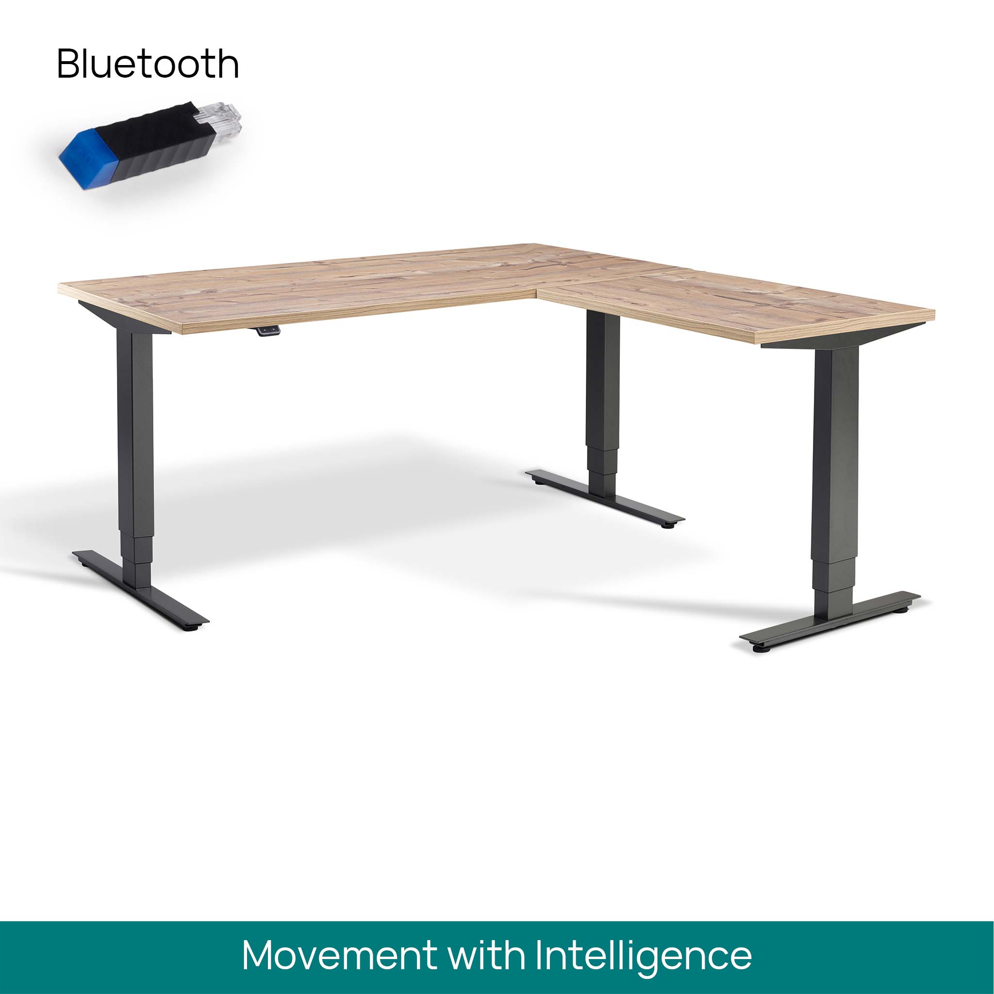 Atlas Standing Corner Desk | Bluetooth – Ergo Desks