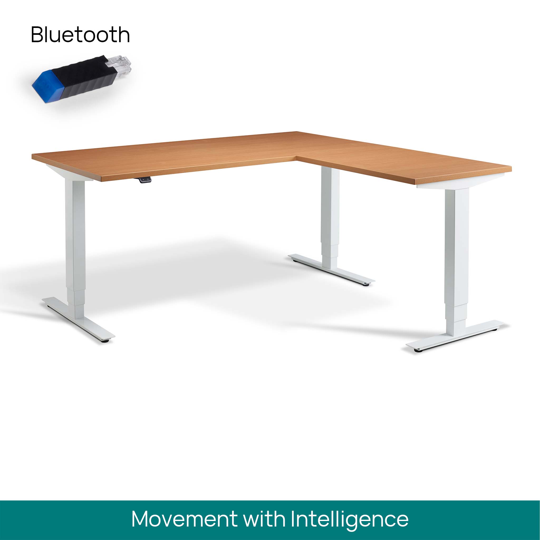Atlas Standing Corner Desk | Bluetooth – Ergo Desks