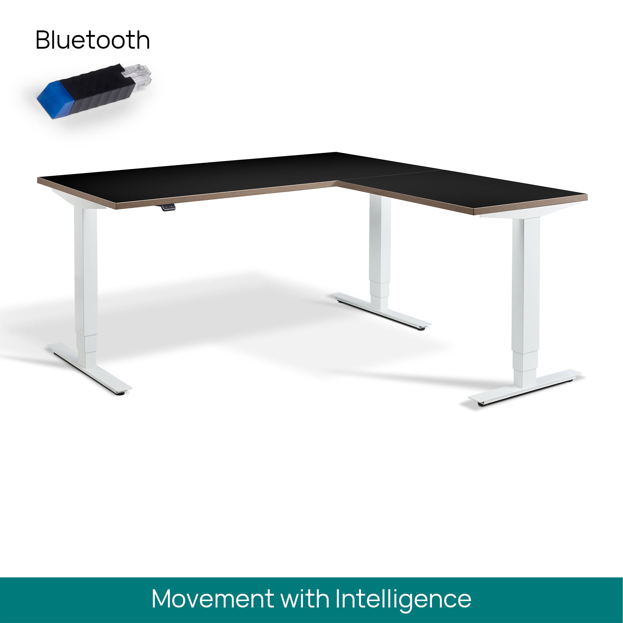 Atlas Standing Corner Desk | Bluetooth – Ergo Desks