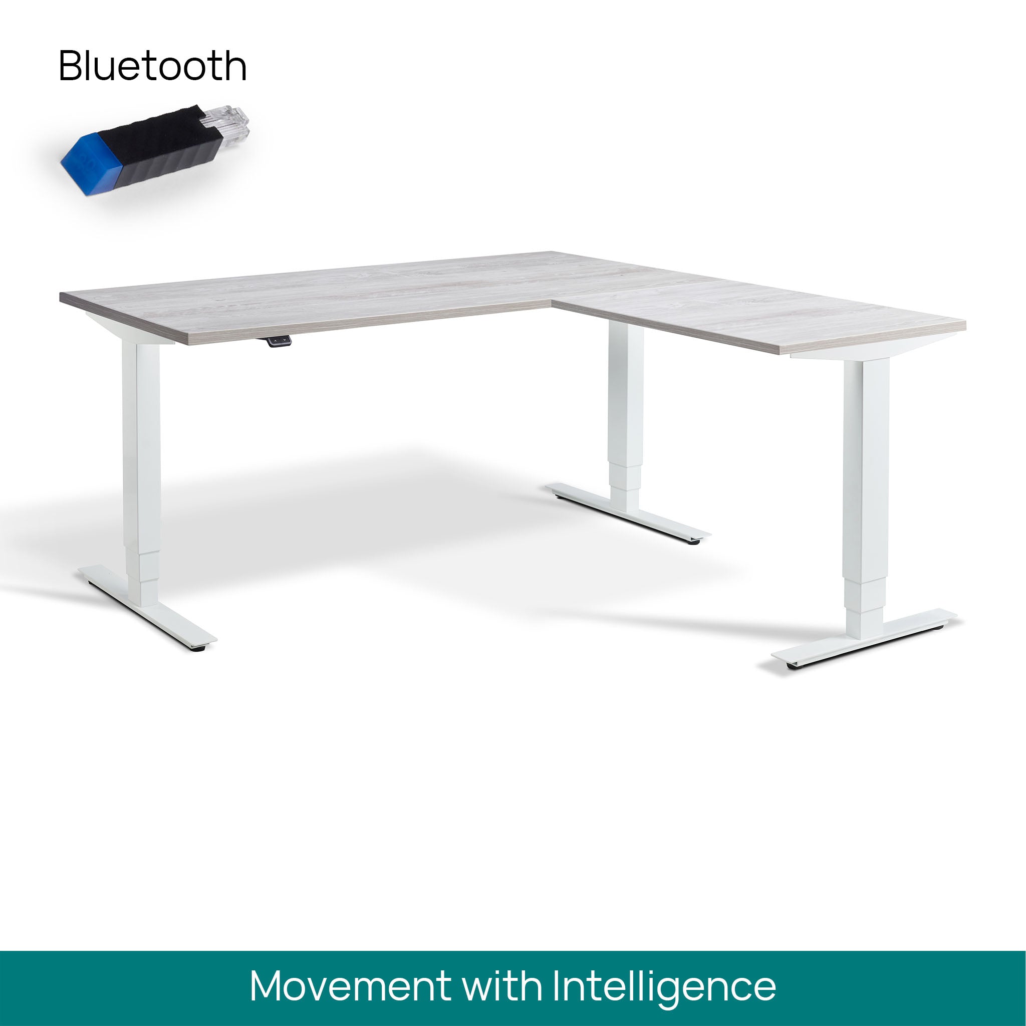 Atlas Standing Corner Desk | Bluetooth – Ergo Desks