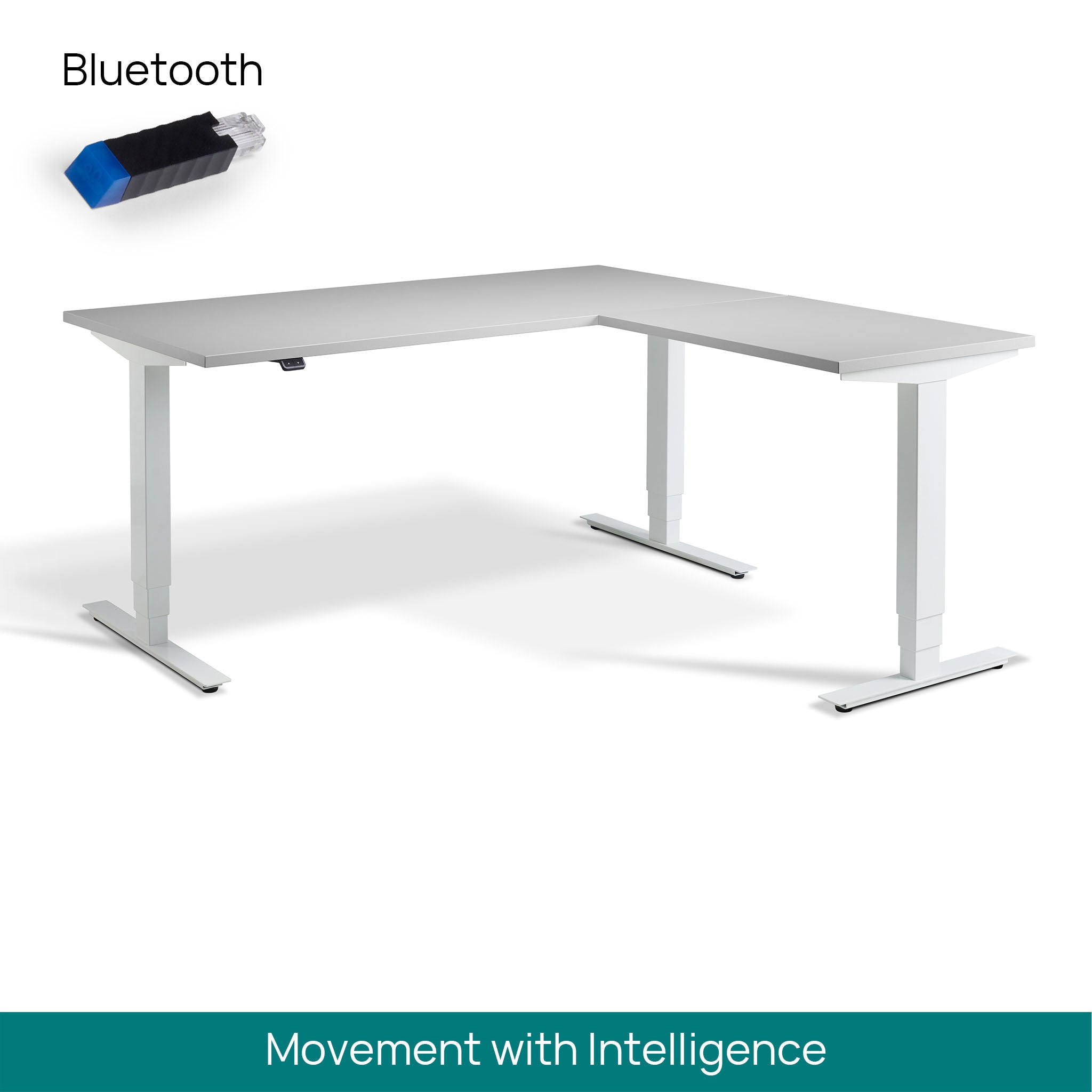 Atlas Standing Corner Desk | Bluetooth – Ergo Desks