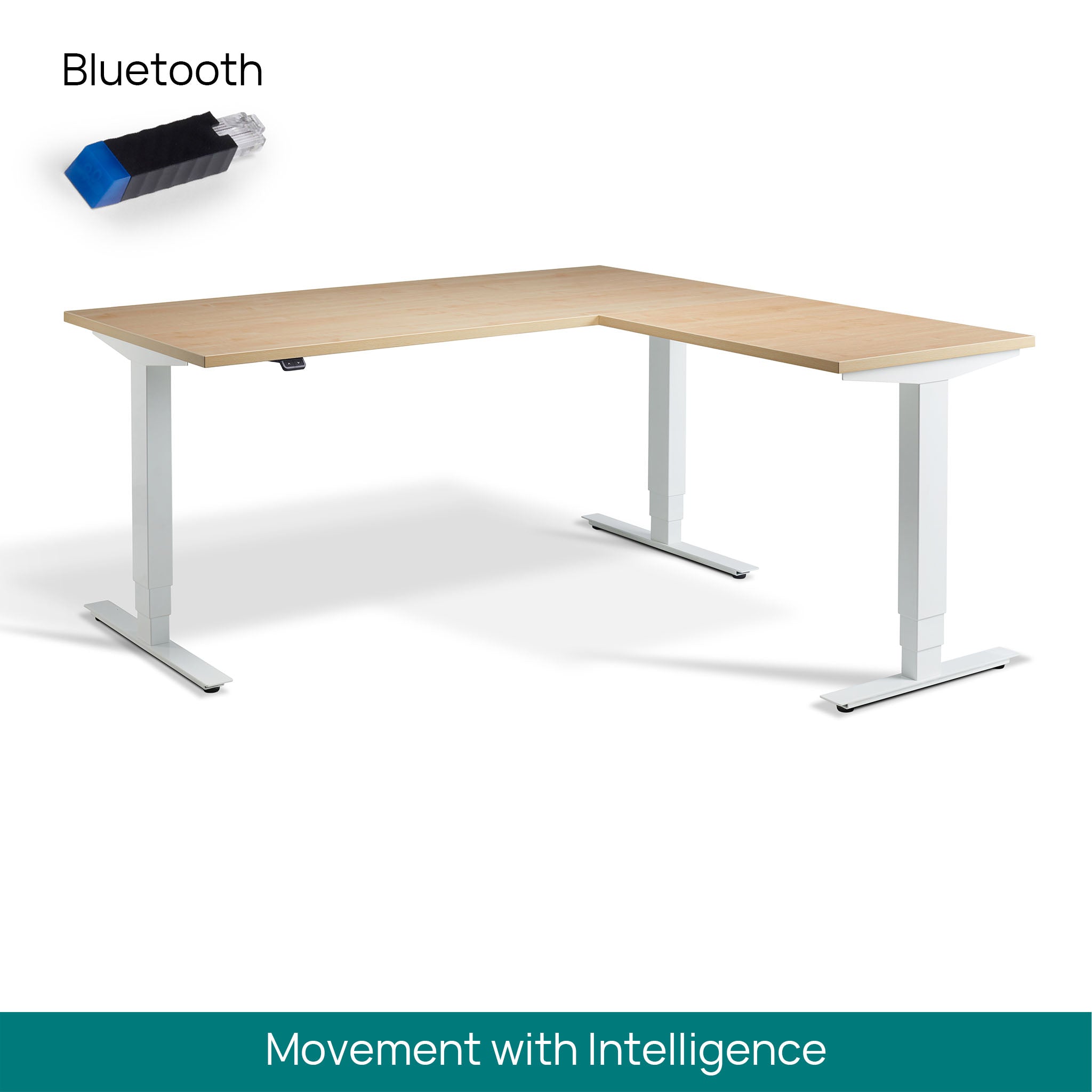 Atlas Standing Corner Desk | Bluetooth – Ergo Desks